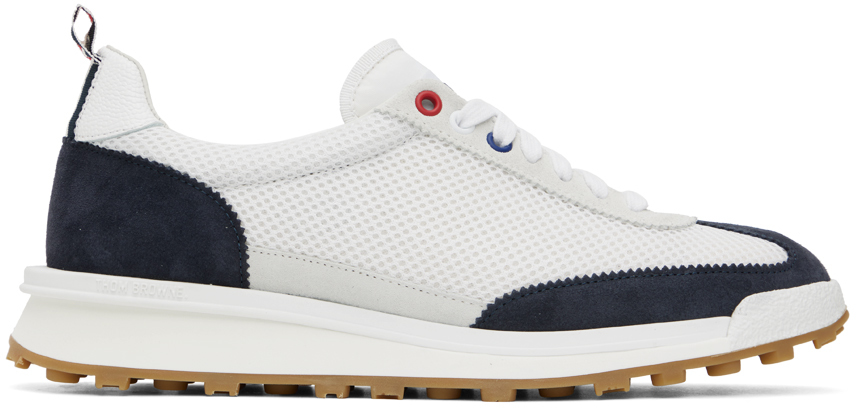 Thom Browne Tech Runner Low Top Sneakers In 415 Navy - 60